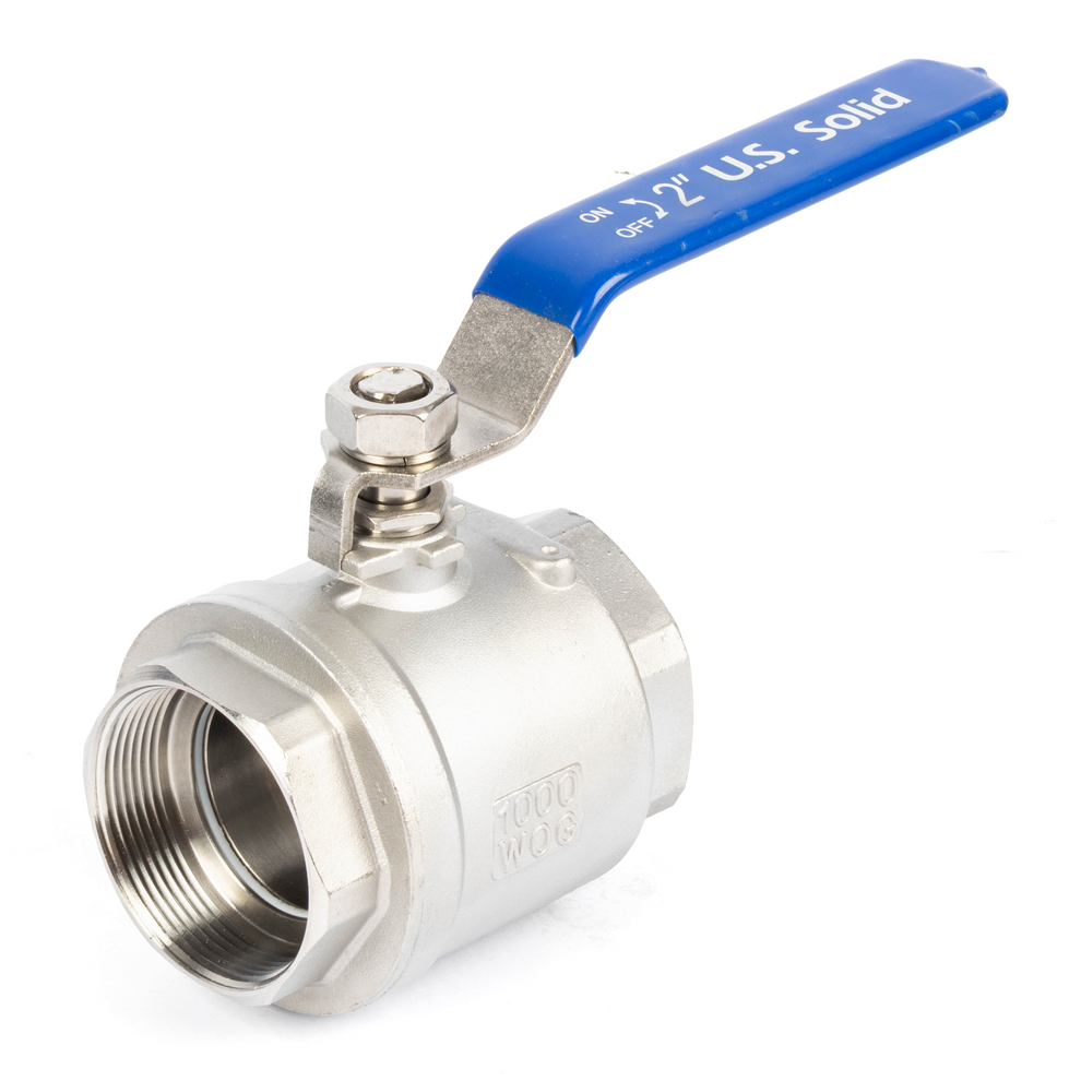 2" Ball Valve - 304 Stainless Steel Female Ball Valve, Full Port – U.S ...
