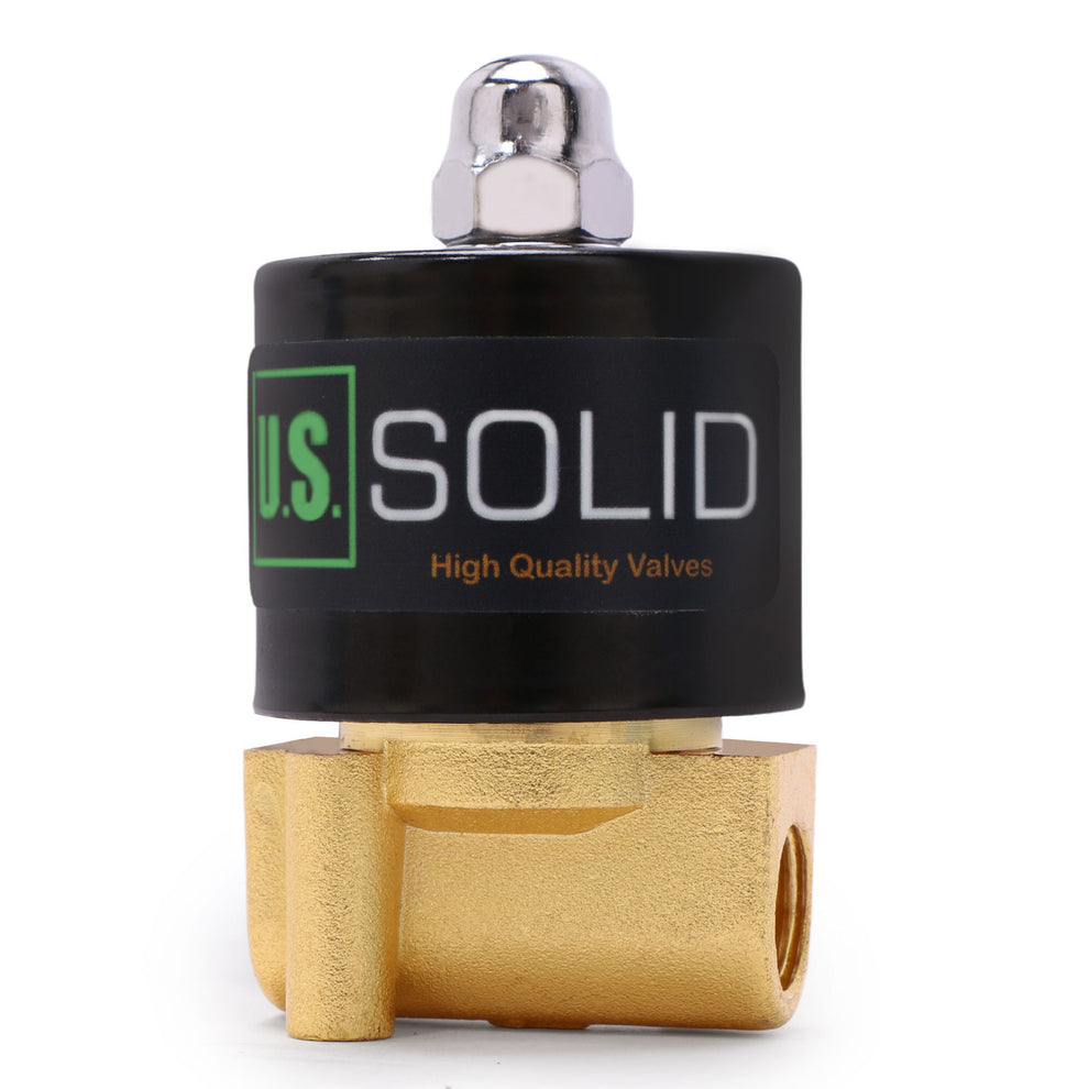 U.S. Solid Solenoid Valve - 1/4" Zinc-Alloy 110V AC Solenoid Valve, NB