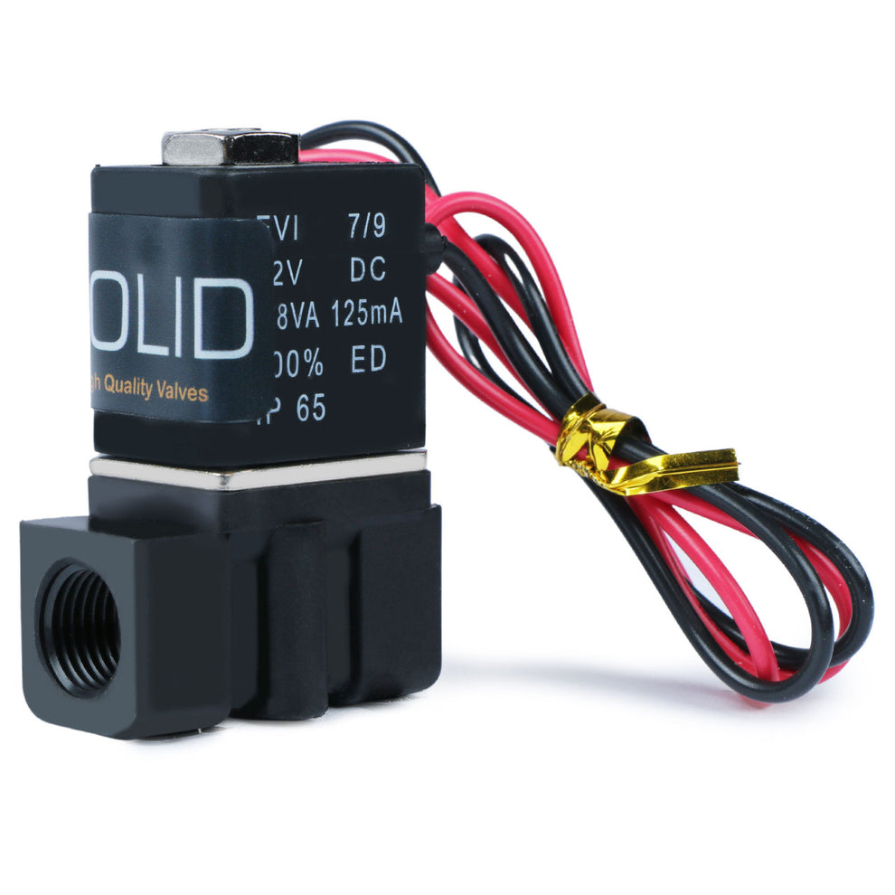 Injap Solenoid Elektrik 1/4" Udara, Air 12-volt – U.S. Solid