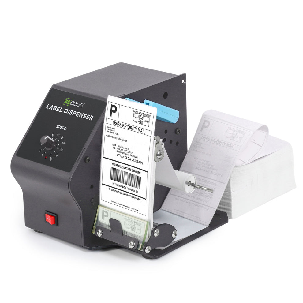 U.S. Solid Automatic Label Dispenser - Label Applicator Sticker Dispen