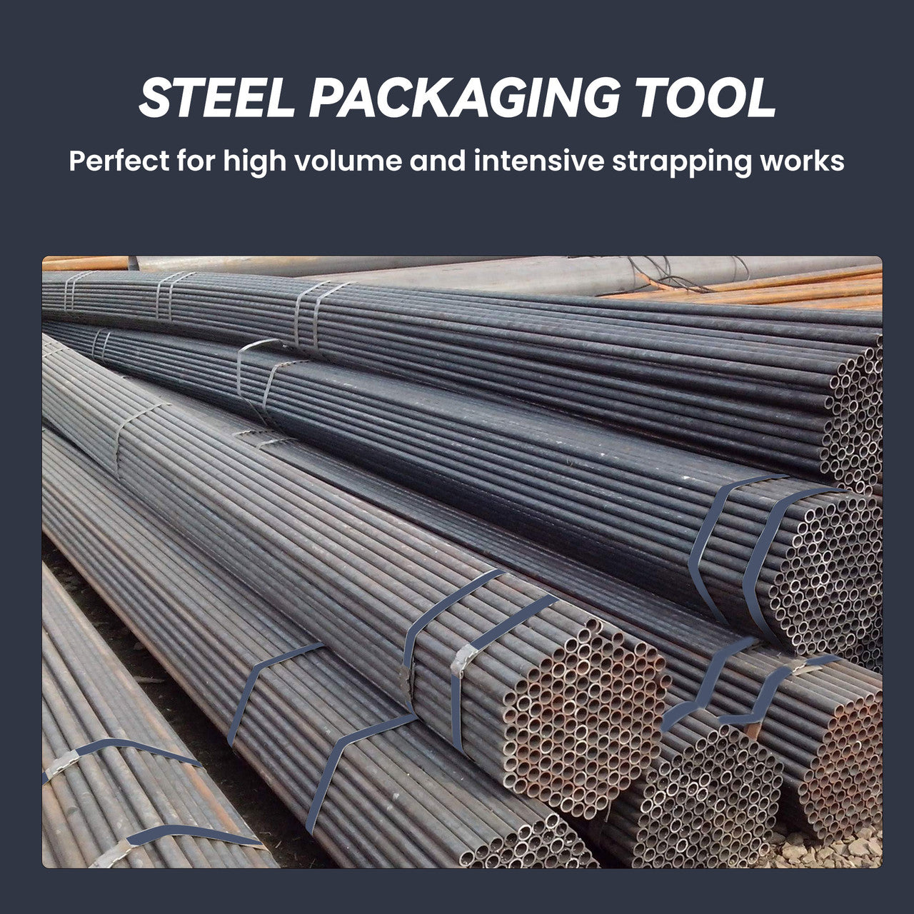 Steel Strapping Kit Tool Set - Pallet Packaging Banding Kit for 3/4" S ...