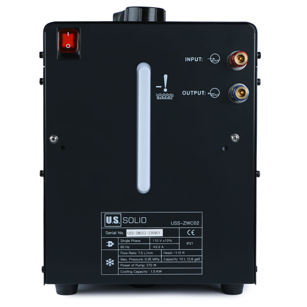 U.S. Solid 10L Tig Water Cooler, 2.6gal TIG MIG Welder Torch Water Coo