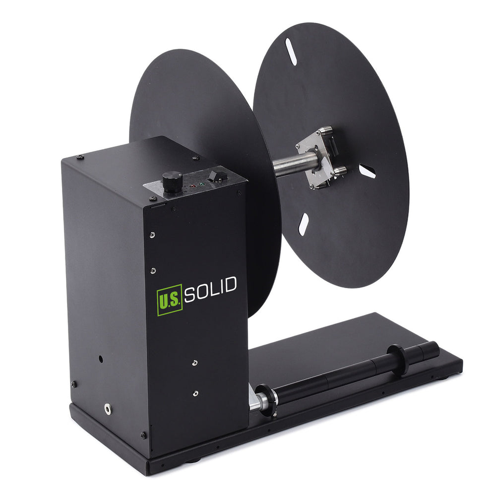 Automatic Label Rewinder, Adjustable Core, Max Width 8.2" – U.S. Solid
