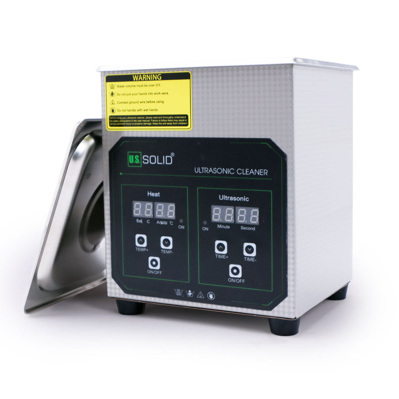 U.S. Solid 2 L Ultrasonic Cleaner, 40 KHz Stainless Steel Ultrasonic C