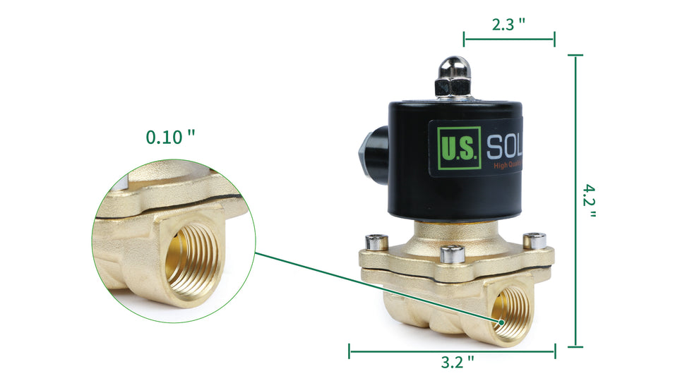 1/2" Smart Solenoid Valve - WiFi APP-Controlled Brass Solenoid Valve ...