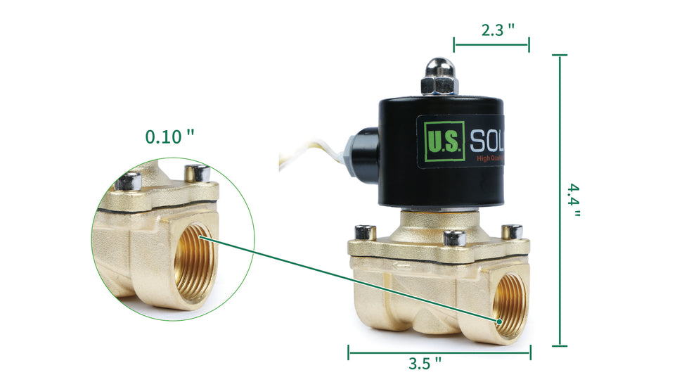 3/4" Smart Solenoid Valve - WiFi APP-Controlled Brass Solenoid Valve ...