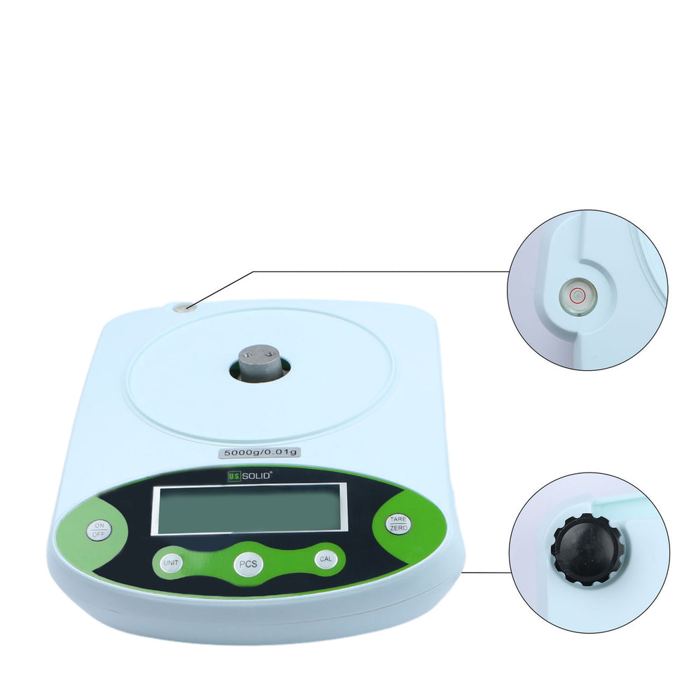U.S. Solid Balanza de precisión digital de laboratorio de 3 kg x 0,01
