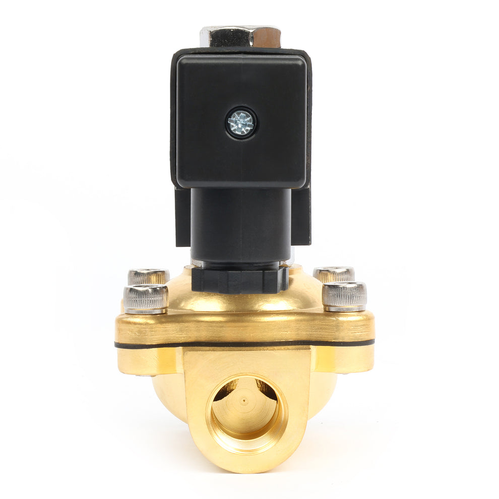Électrovanne auto-maintenue en laiton 3/8", 12 V CC, joint VITON, norm ...
