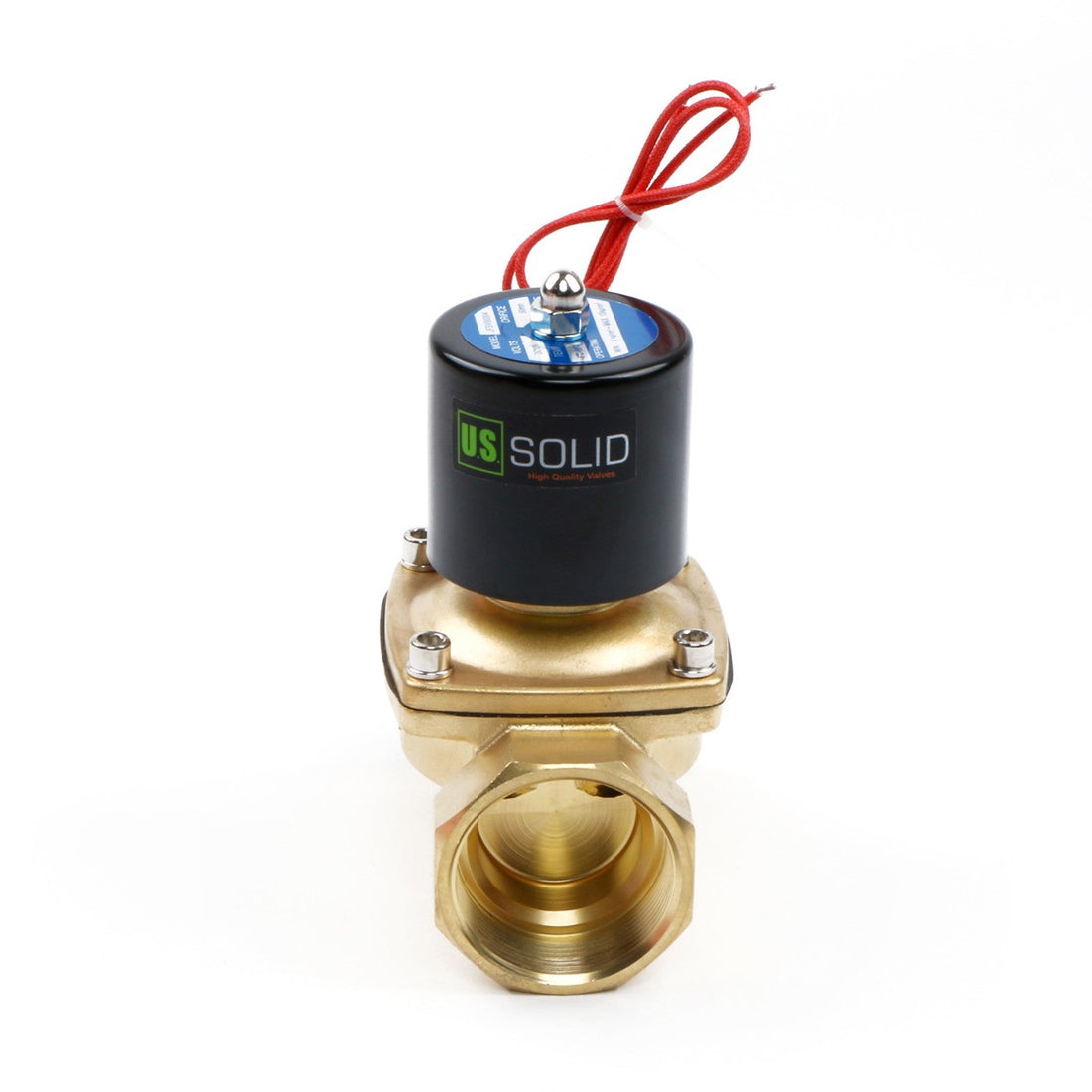 2" Brass Electric Solenoid Valve 12VDC, Normally Closed (Water, Diesel ...) – U.S. Solid