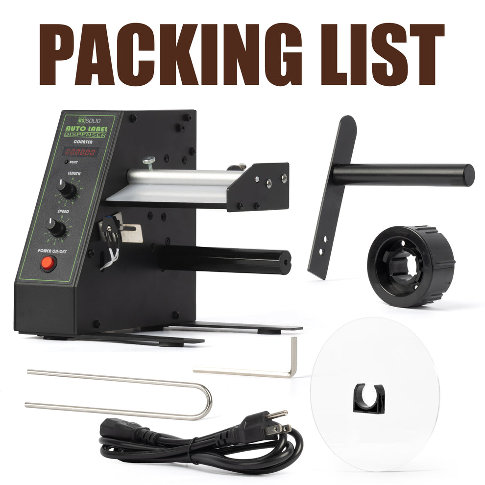 U.S. Solid Automatic Label Dispenser - Label Applicator Sticker Dispen