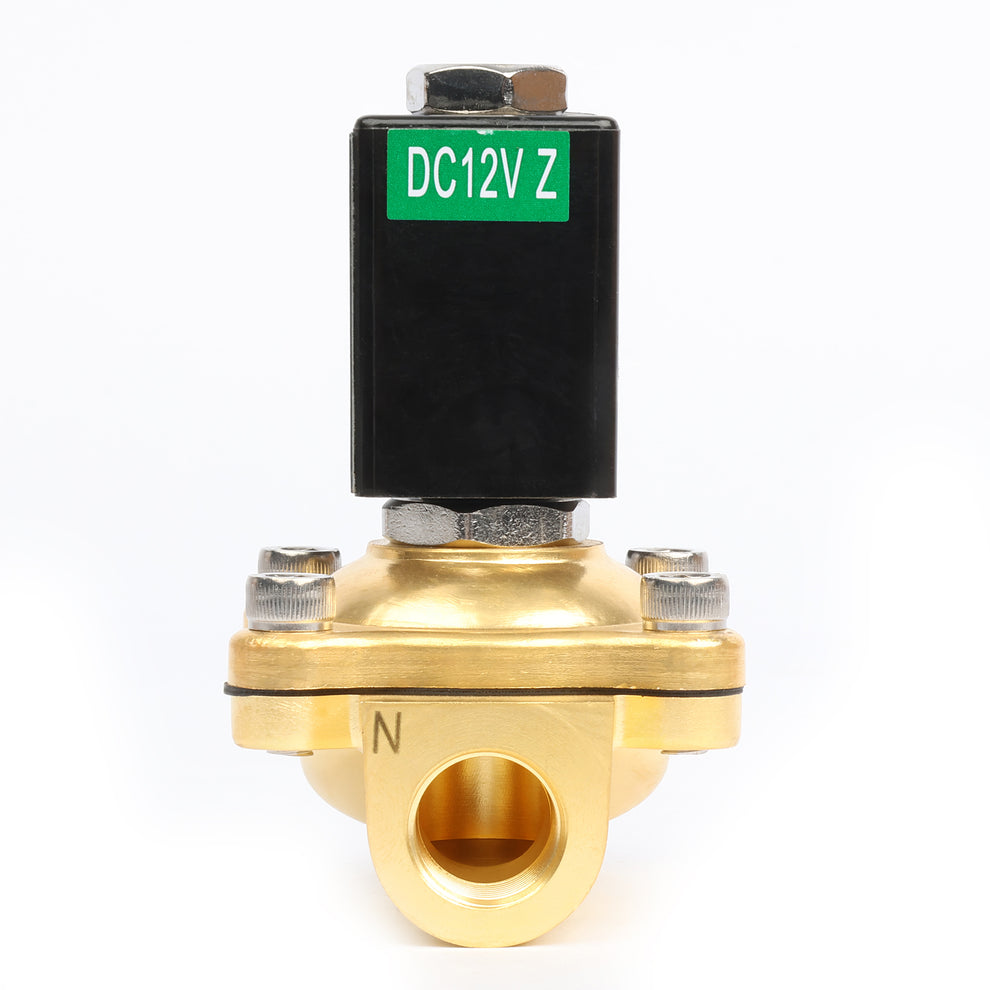 Électrovanne auto-maintenue en laiton 3/8", 12 V CC, joint VITON, norm ...