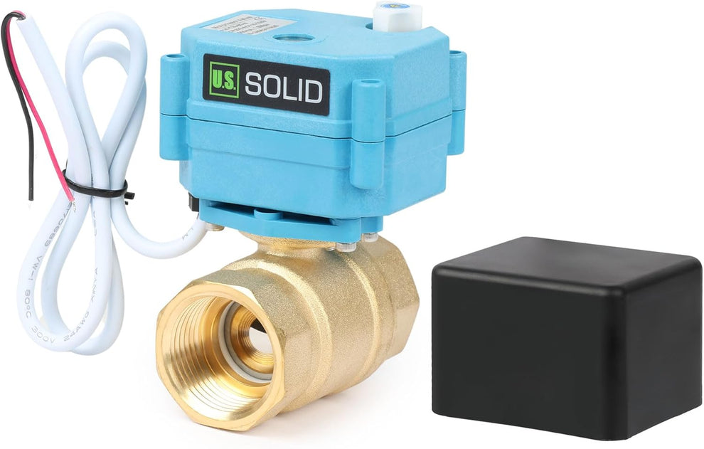 Motorized Ball Valve - IP67 1" Brass, Waterproof, Full Port, 110-230V ...