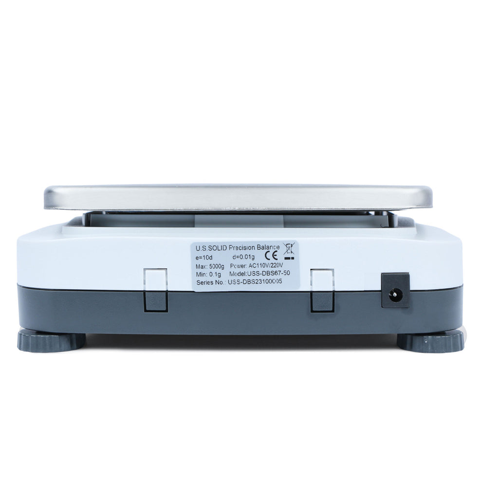 5000g x 0.01 g Precision Balance - 6" x 5" Weighing Pan Digital Scale ...