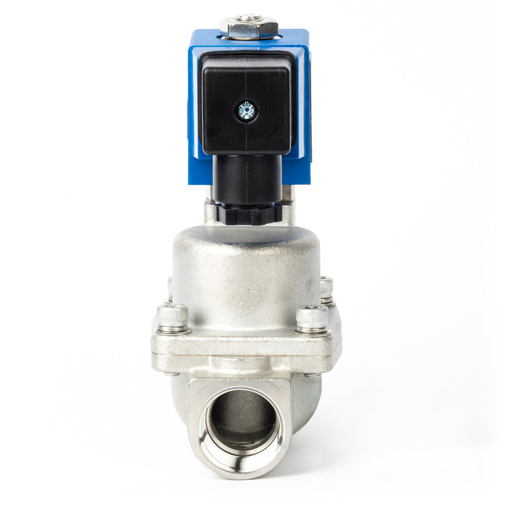 High Pressure Solenoid Valve - 3/4" Stainless Steel 100 bar, 24V DC Hi – U.S. Solid