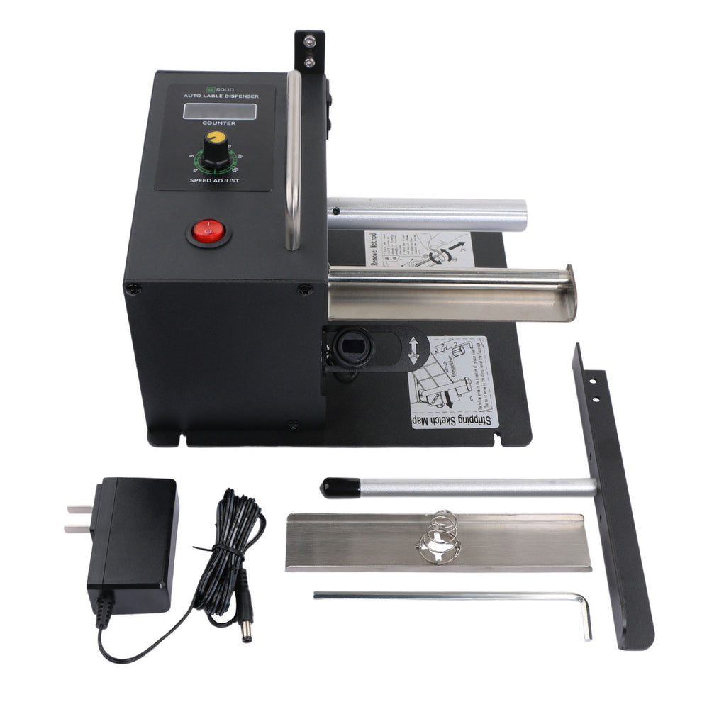 U.S. Solid Automatic Label Dispenser - Label Applicator Sticker Dispen