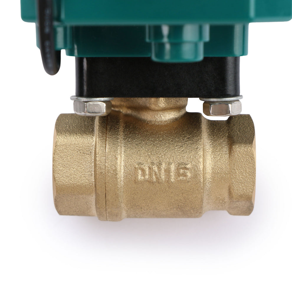 1/2" Smart Motorized Ball Valve – Remote Control Brass Electrical Ball ...