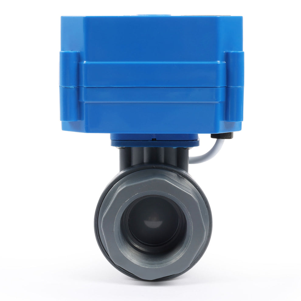 1" UPVC Motorized Ball Valve - 9-24V AC/DC Plastic Electrical Ball Val ...
