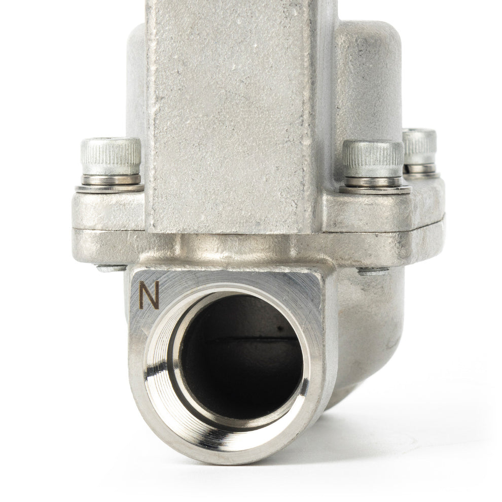 High Pressure Solenoid Valve - 3/4" Stainless Steel 100 bar, 24V DC Hi ...