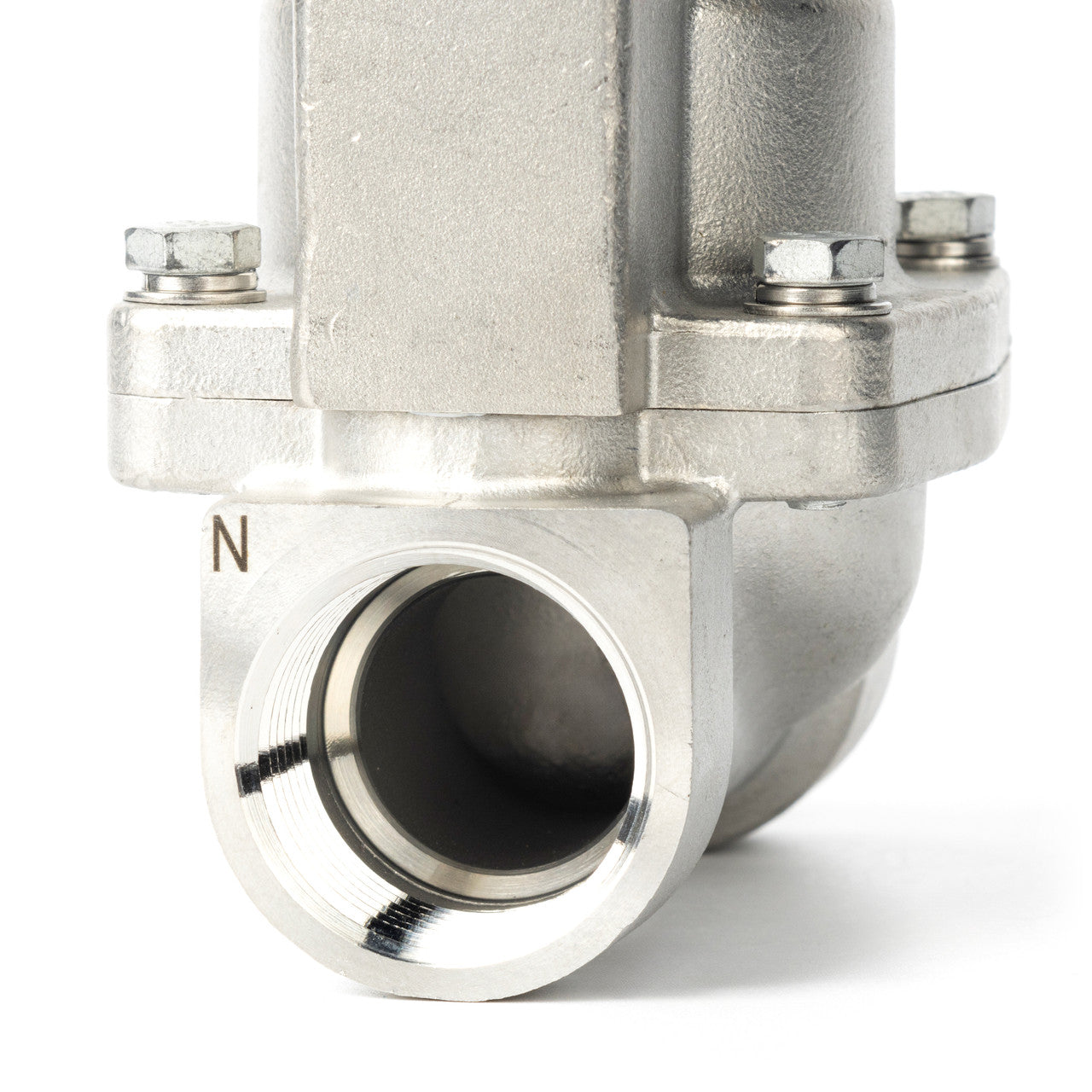 High Pressure Solenoid Valve - 1" Stainless Steel 100 bar, 24V DC High ...