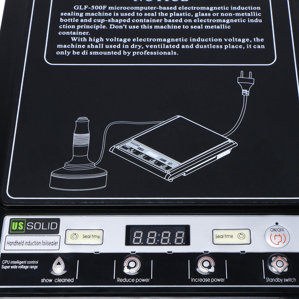 U.S. Solid Heat Induction Sealer Bottle Cap Sealing Machine 15-100mm