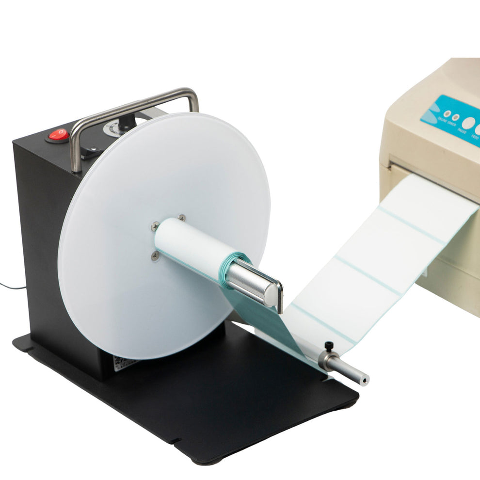 Automatic Label Rewinder, 1"/1.5"/3" Core Holder, Max Label Width 5.91 ...