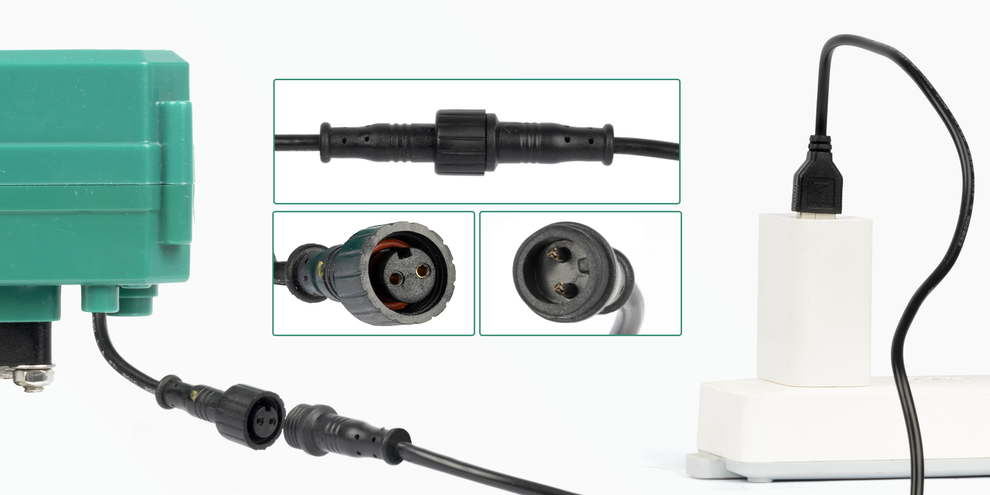 1/2" Smart Motorized Ball Valve – Remote Control Brass Electrical Ball ...