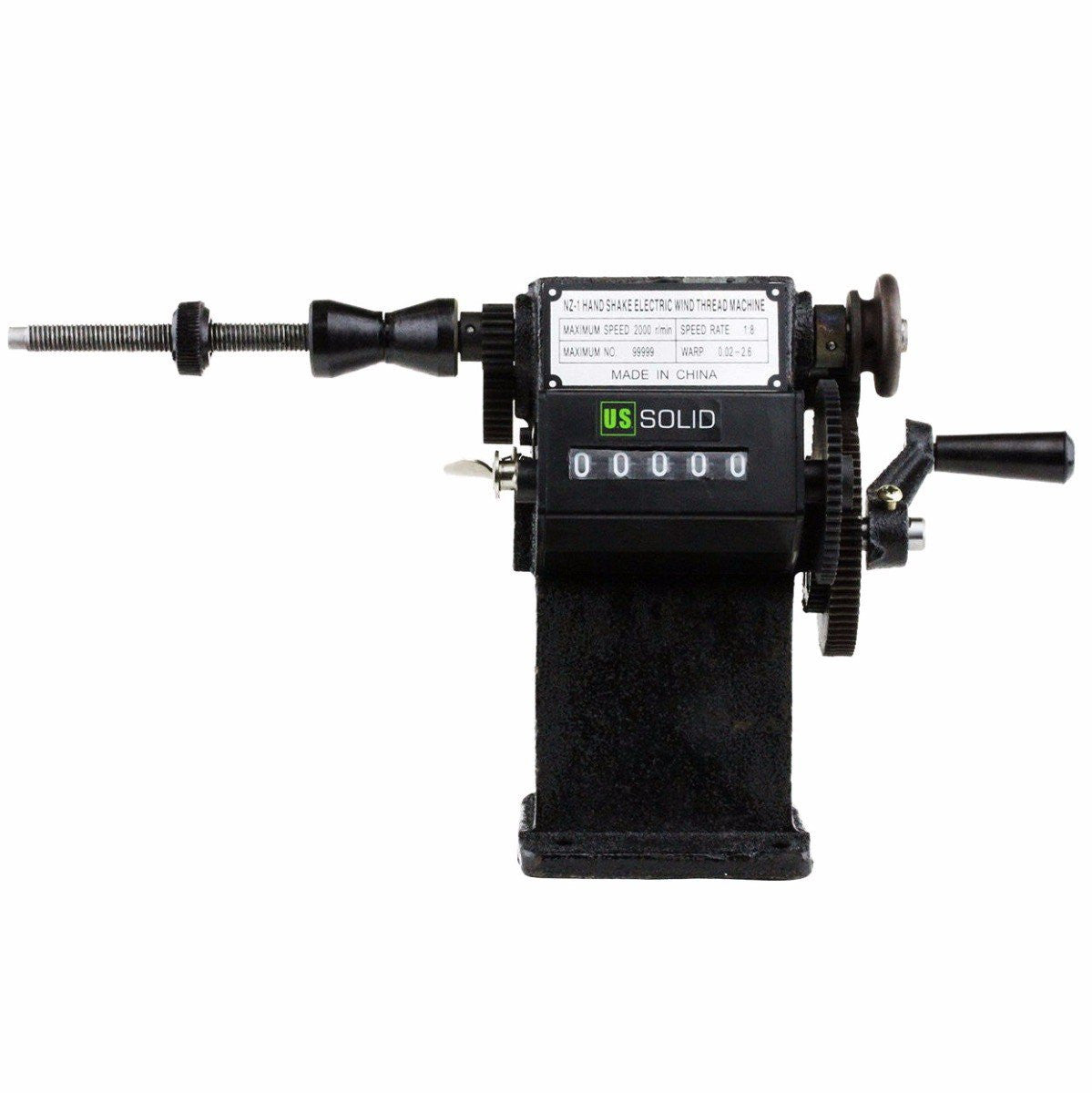 U.S. Solid Dual-Purpose Electric/ Manual Coil Winding Machine w/ Counter