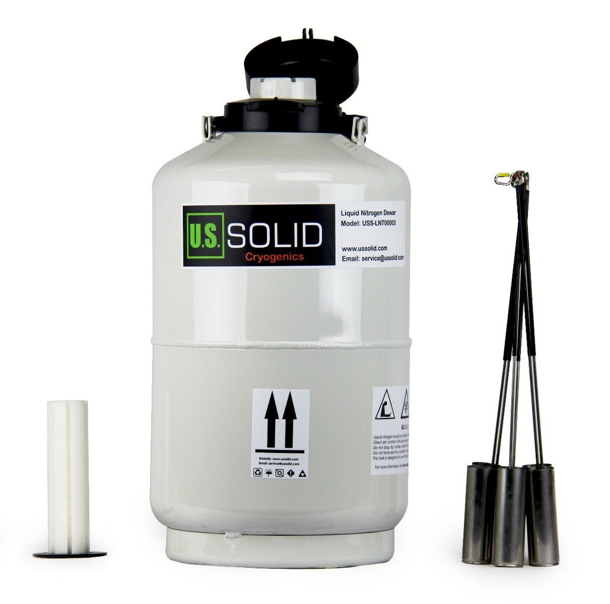 10 L Cryogenic Container Liquid Nitrogen LN2 Tank with Straps – U.S. Solid