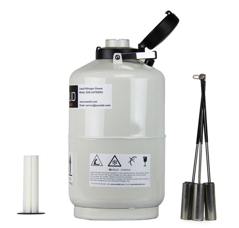 10L Liquid Nitrogen Tank LN2 Dewar Cryogenic Container – U.S. Solid