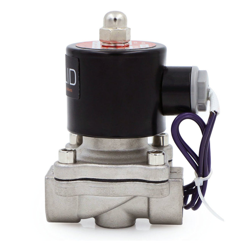1/2" Solenoid Valve - 12V DC Stainless Steel Electric Solenoid Valve N – U.S. Solid