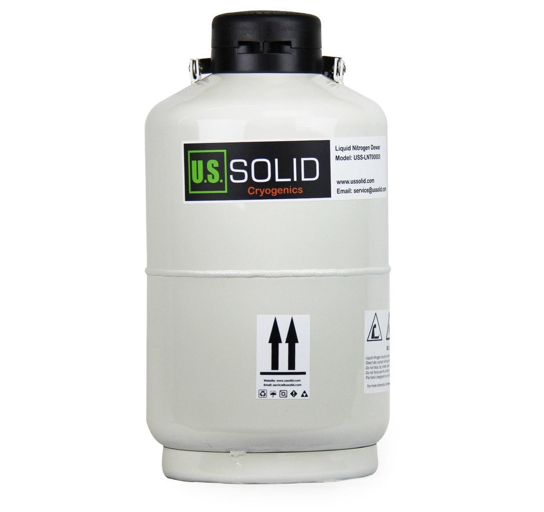 10 L Cryogenic Container Liquid Nitrogen LN2 Tank with Straps – U.S. Solid
